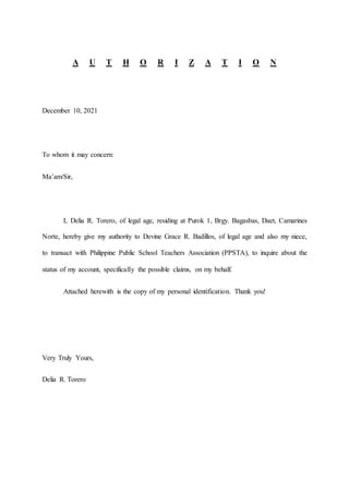 Child Care Authorization Letter, Child Care Authorization, 48% OFF