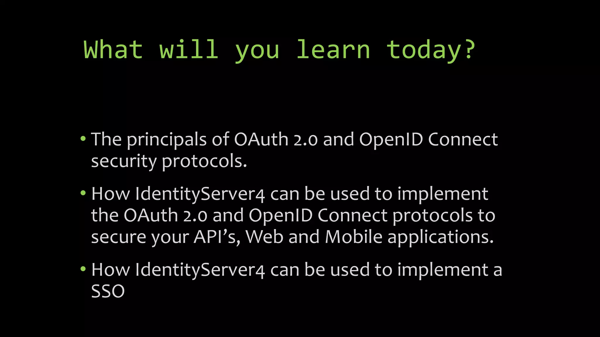 Authorization And Authentication Using Identityserver4 Ppt
