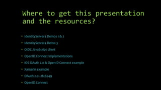 Authorization and Authentication using IdentityServer4 | PPT