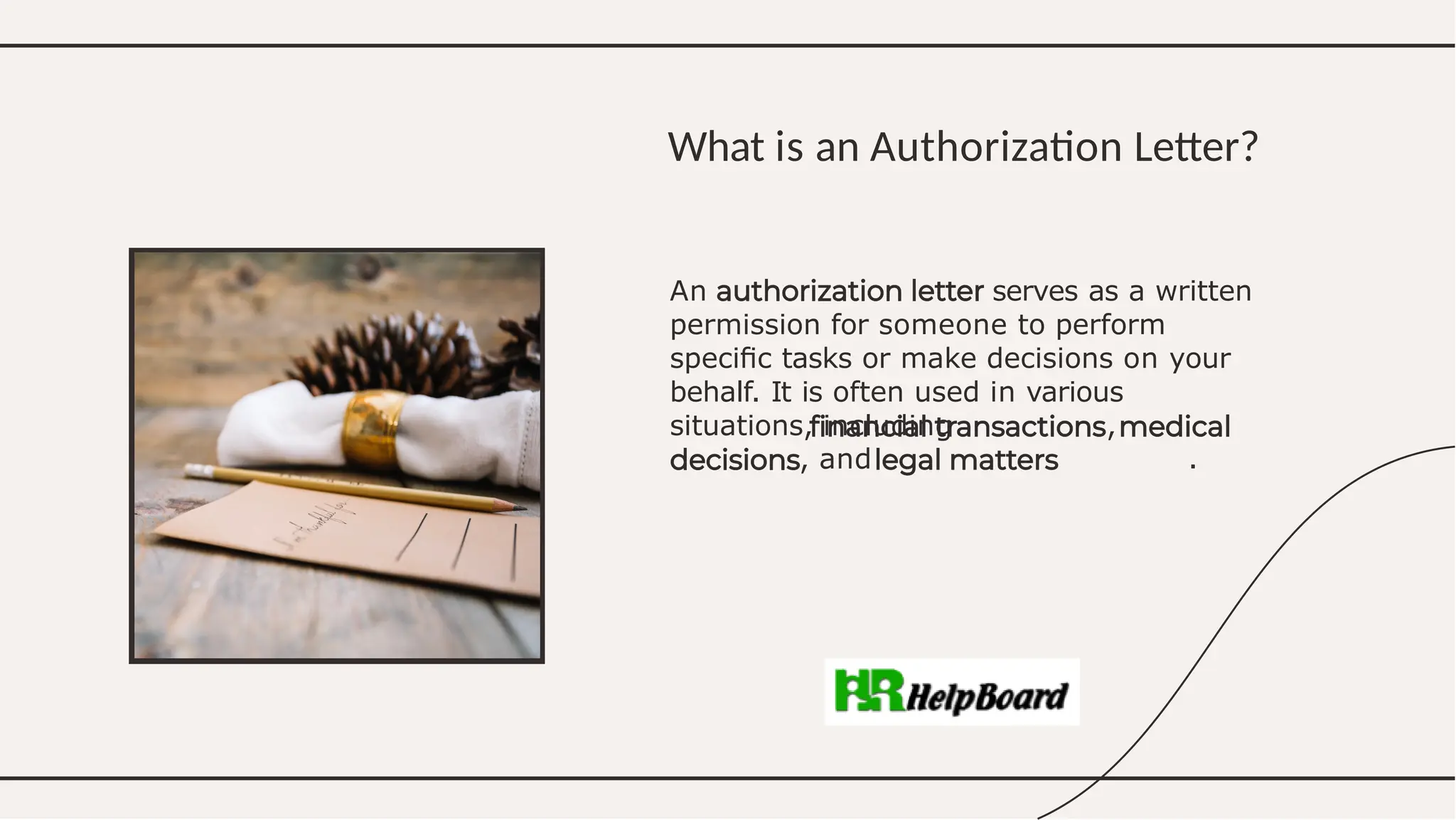 Authorization Letter Format, Authorization Letter Sample | PPTX