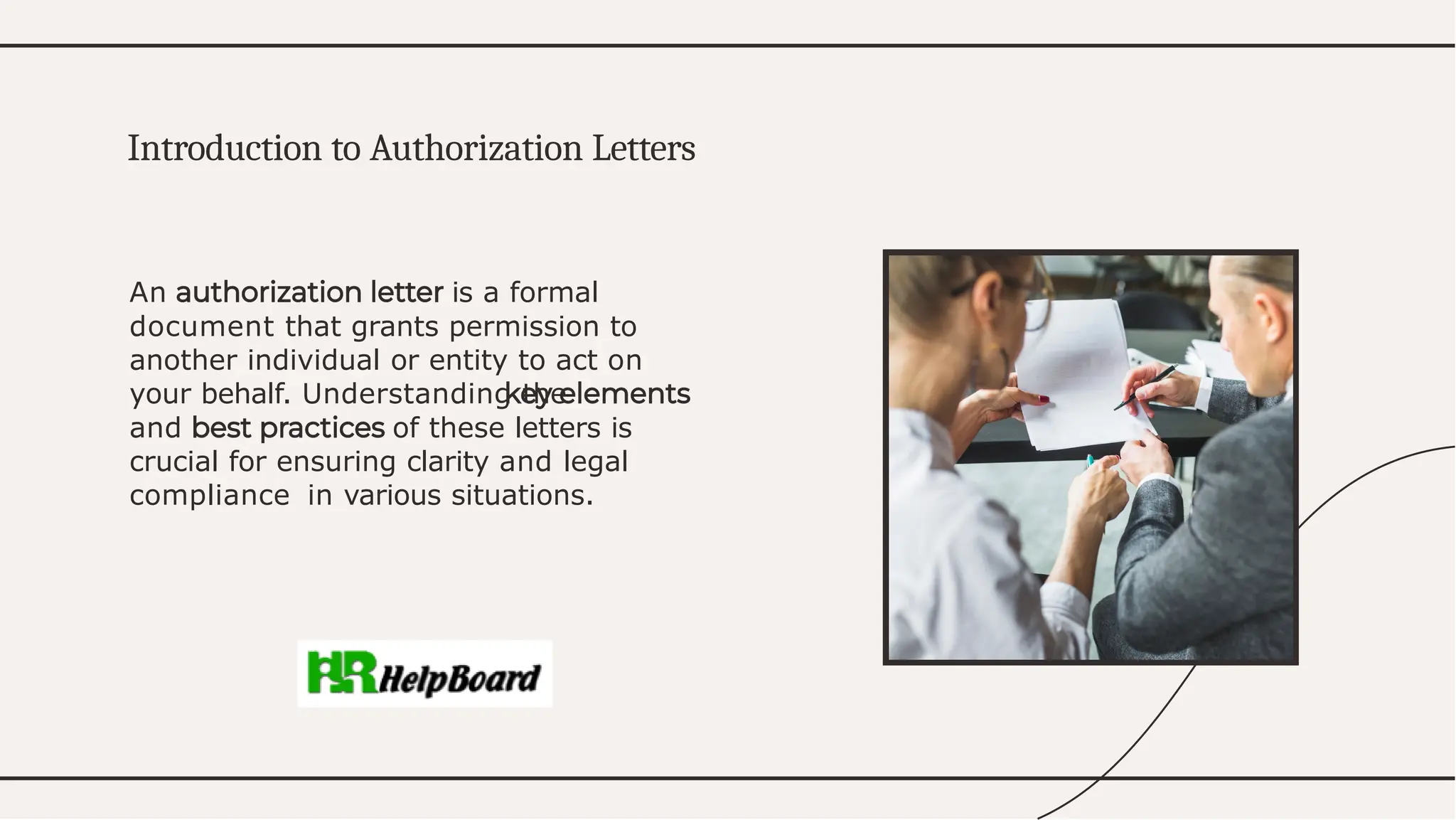 Authorization Letter Template, Authorization Letter Sample | PPTX