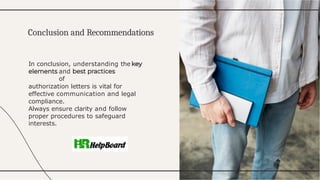 Authorization Letter Template, Authorization Letter Sample | PPTX