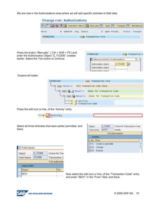 Authorization objects a simple guide | PDF