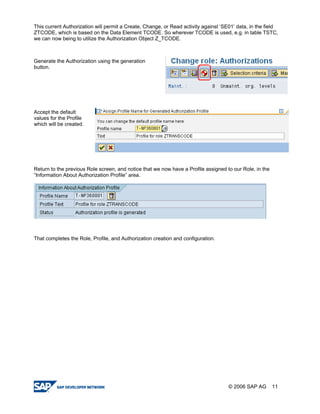Authorization objects a simple guide | PDF
