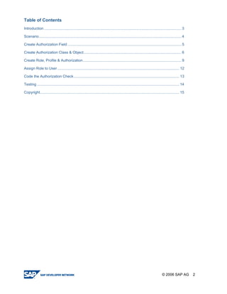Authorization objects a simple guide | PDF