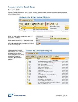 Authorization objects a simple guide | PDF
