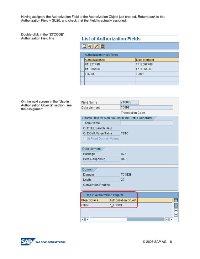 Authorization objects a simple guide | PDF | Databases | Computer Software and Applications