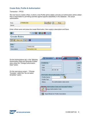 Authorization objects a simple guide.doc (1) | PDF
