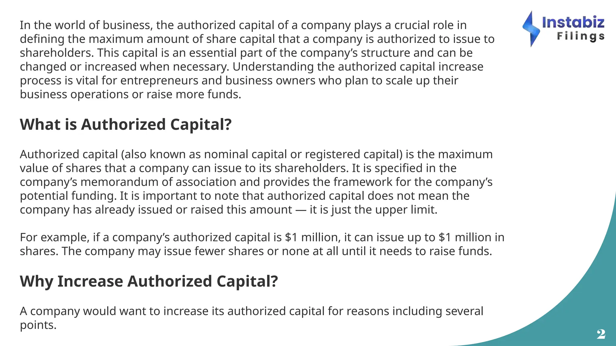 Authorized Capital Increase: A Step-by-Step Guide | PPTX