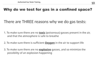 Authorized Gas Tester. training to check gas | PPTX