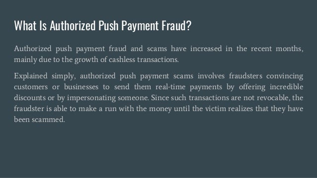 Authorized Push Payment Fraud & Scams | Money2Conf | Money 2.0 ...