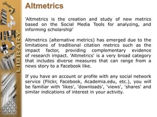 Author Level Metrics | PPTX