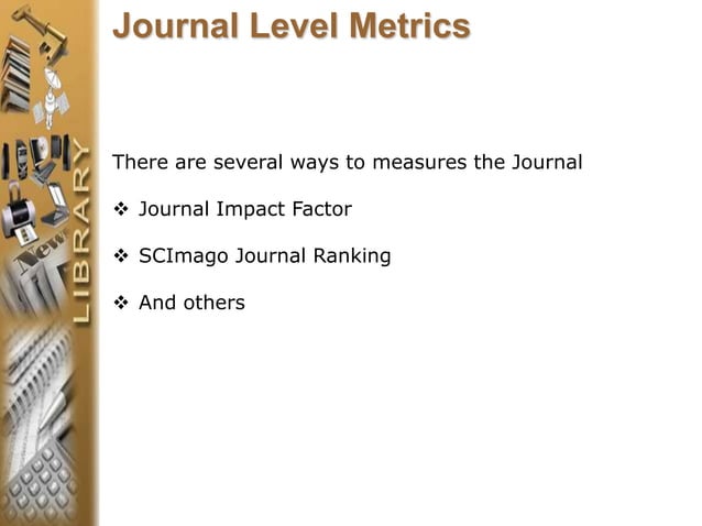 Author Level Metrics | PPTX