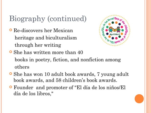 Author presentation - Pat Mora | PPT | Free Download