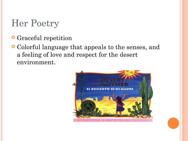 Author presentation - Pat Mora | PPT | Free Download