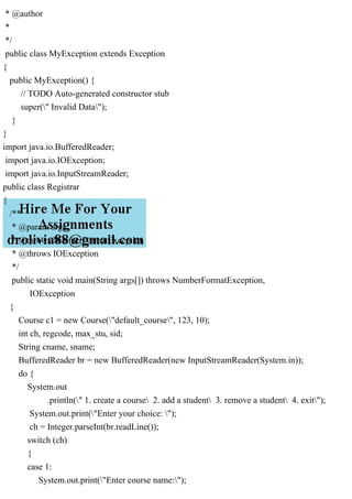 @author public class Person{ String sname, .pdf