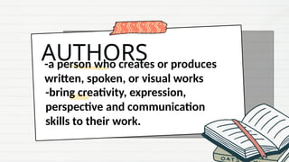 What are the roles of authors in poetry.pptx