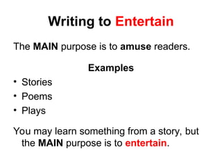 GED Prep RLA authors-purpose-lesson-2.ppt