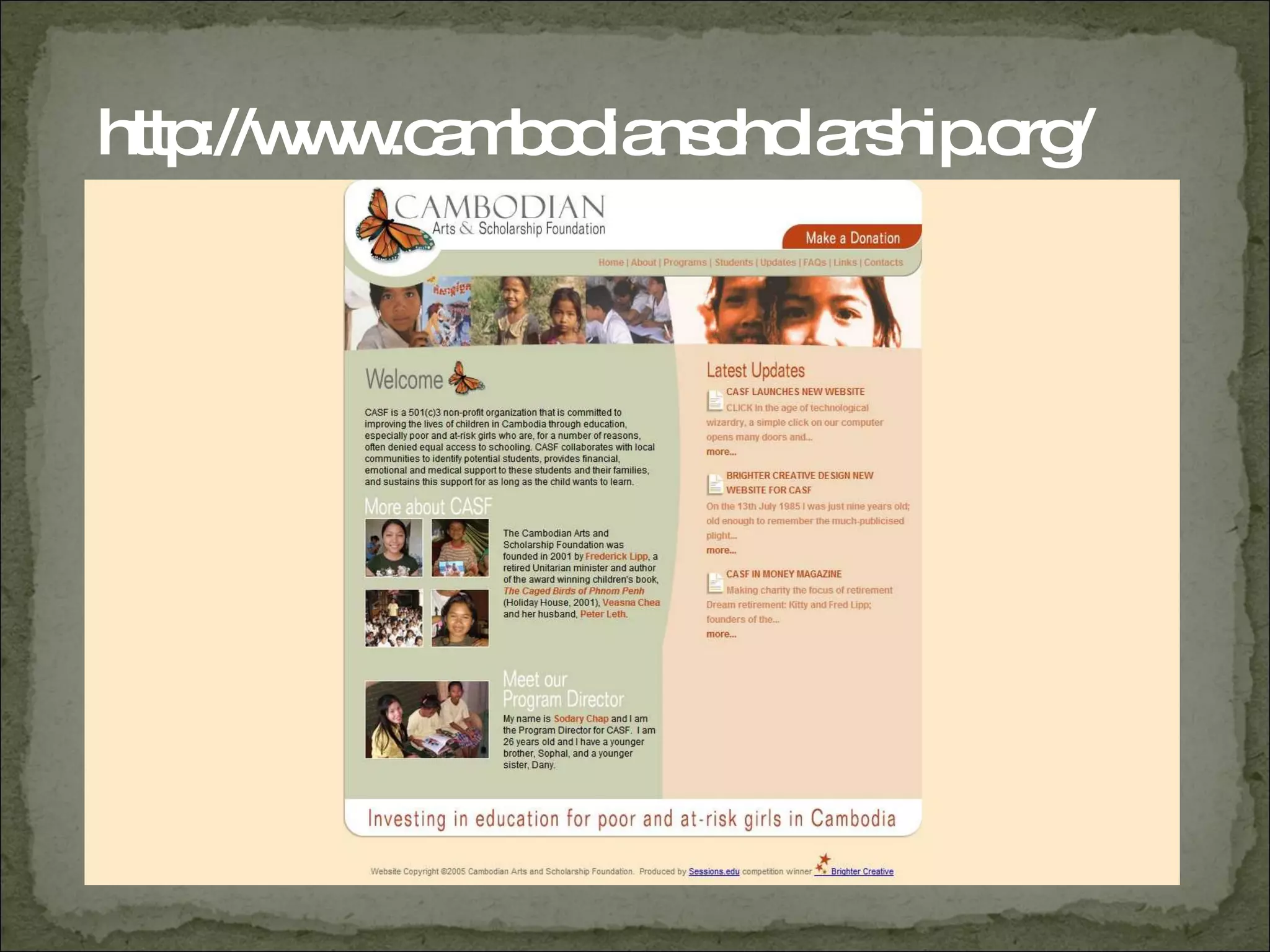 Frederick Lipp Visits GESS | PPT | Asia Travel | Travel Locations