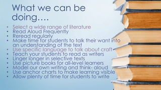 Author's craft for digitial literacy institute | PPTX