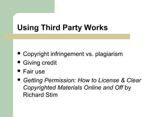 Protect Your Writings Presentation | PPT