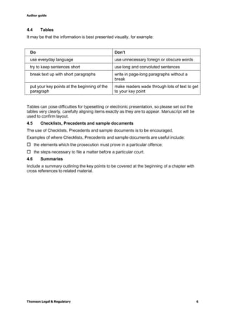 Thomson Author Style Guide | PDF