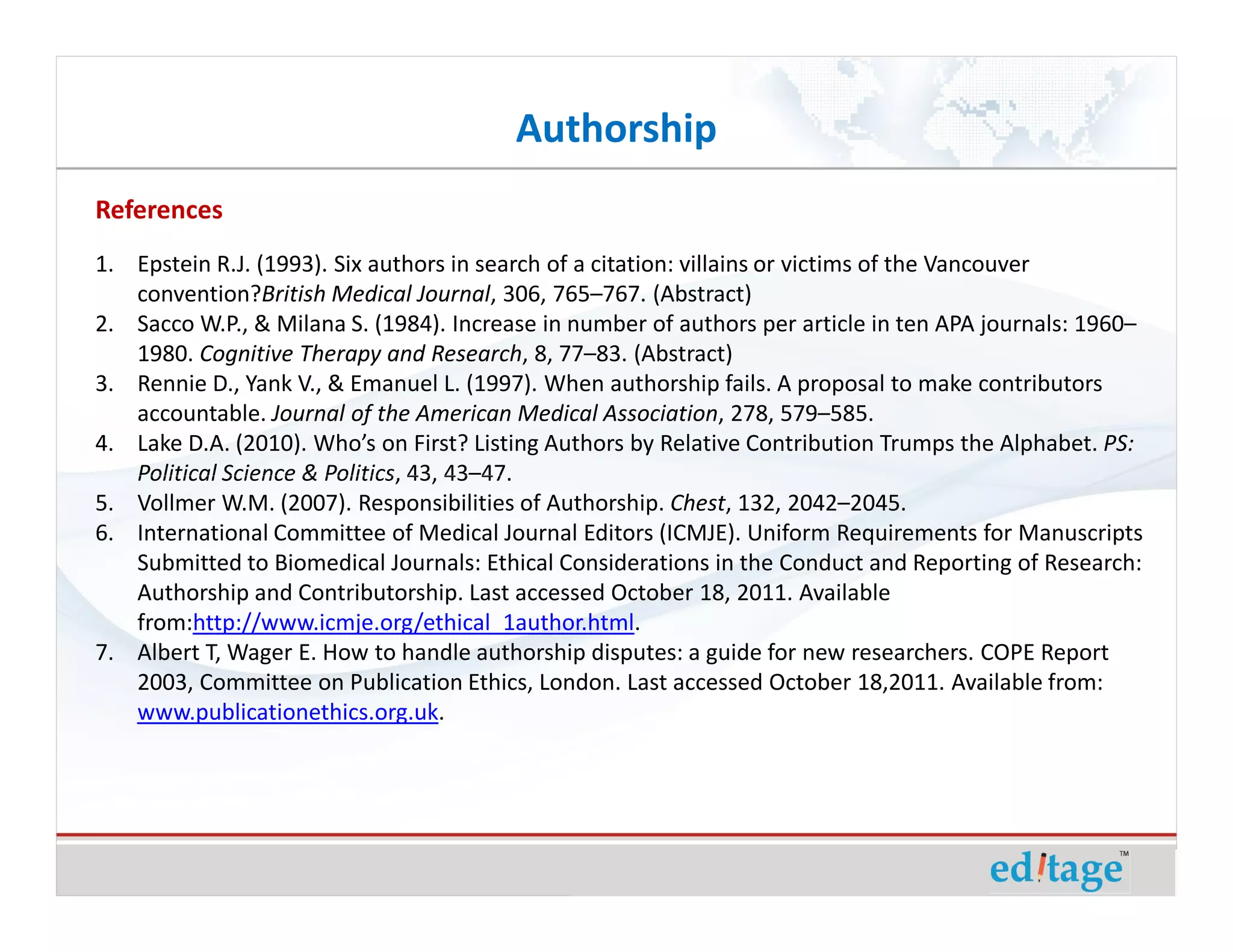 Authorship | PDF