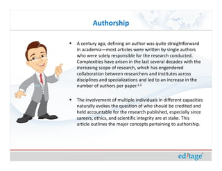 Authorship | PDF