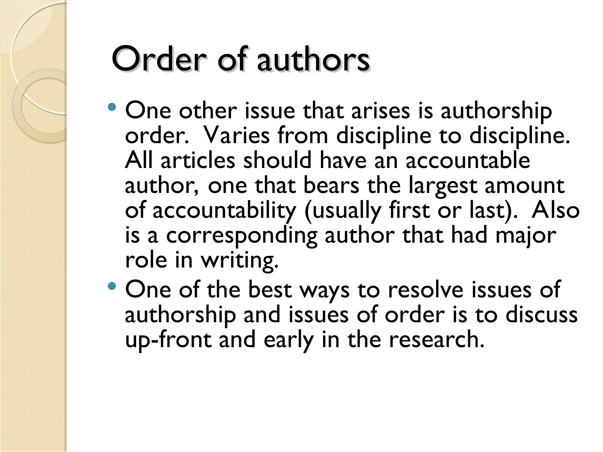 Authorship PPT for Research Methodology.ppt