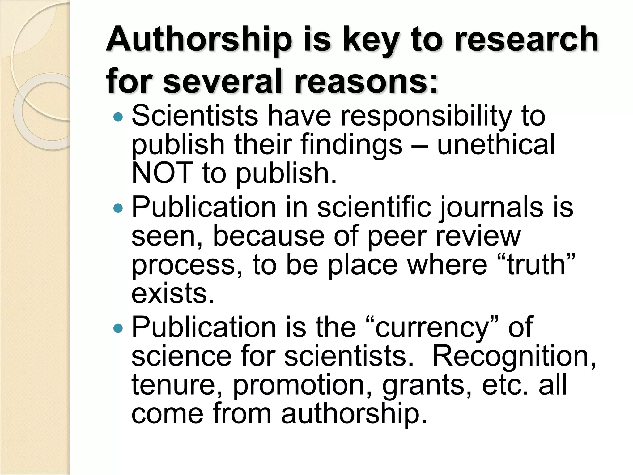 Authorship | PPT