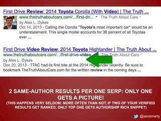 Google Authorship Search Snippet: Evolution + Changes | PPT
