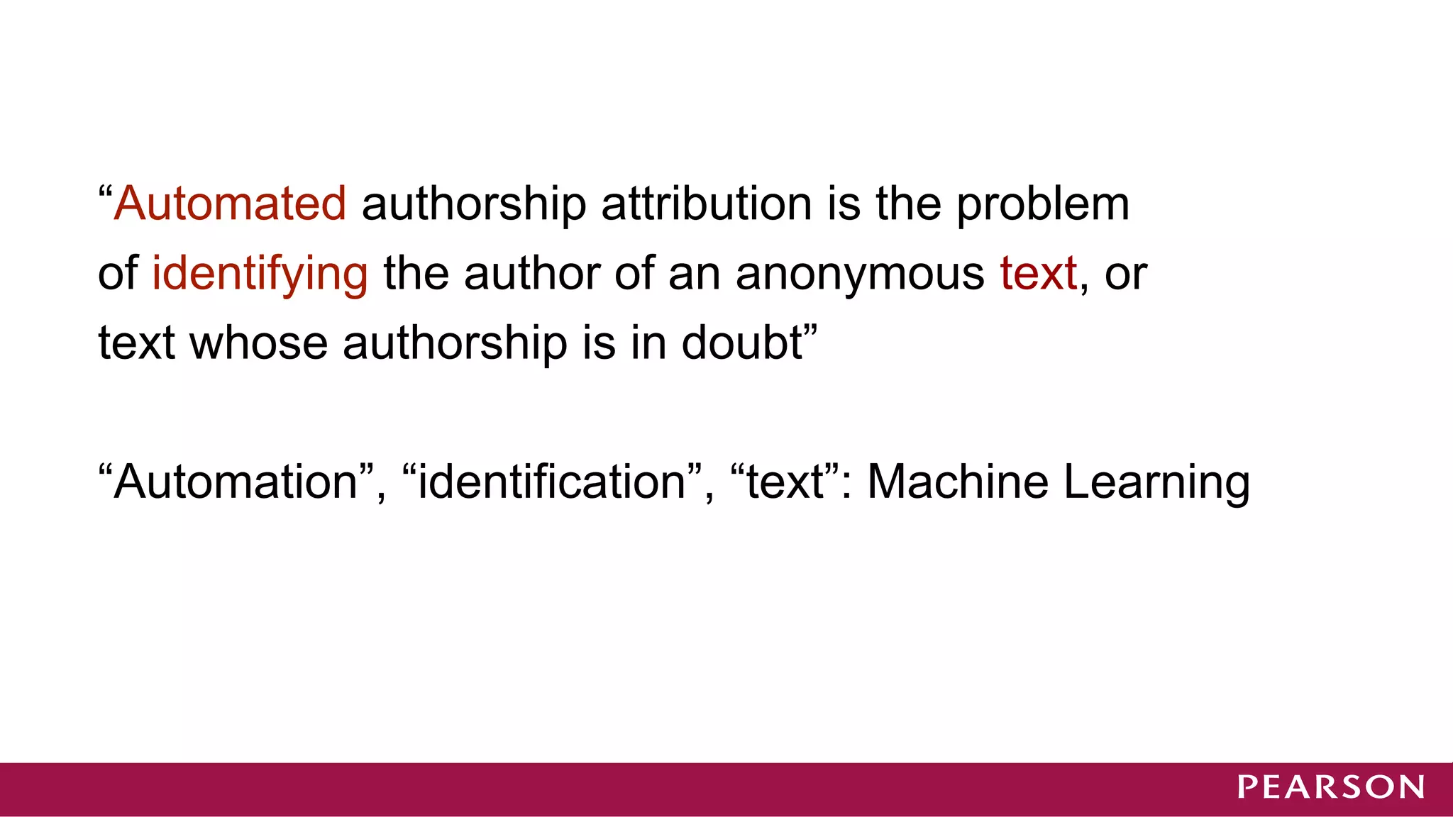 Authorship Attribution and Forensic Linguistics with Python/Scikit ...