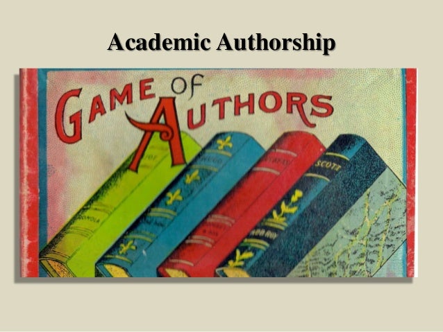 Authorship of Research Papers