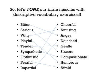 Understanding Author's Mood and Tone PowerPoint | PPT