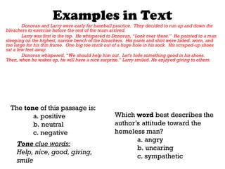 Understanding Author's Mood and Tone PowerPoint | PPT