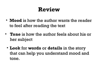 Understanding Author's Mood and Tone PowerPoint | PPT