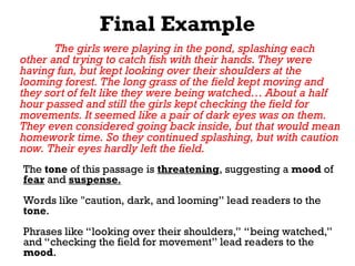 Understanding Author's Mood and Tone PowerPoint | PPT