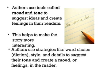 Understanding Author's Mood and Tone PowerPoint | PPT