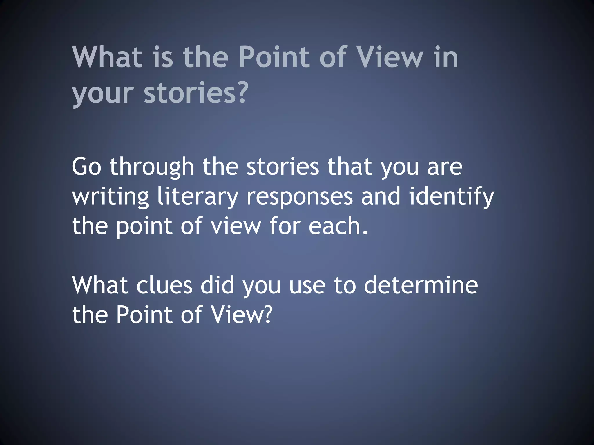Author’s point of view | PPTX