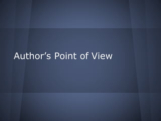 Author’s point of view | PPTX