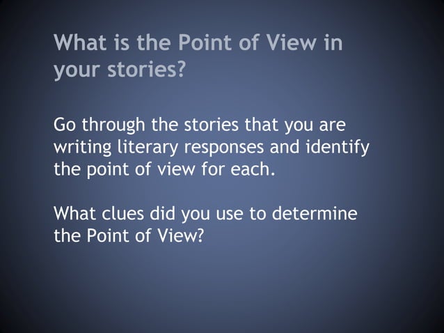 Author’s point of view | PPTX