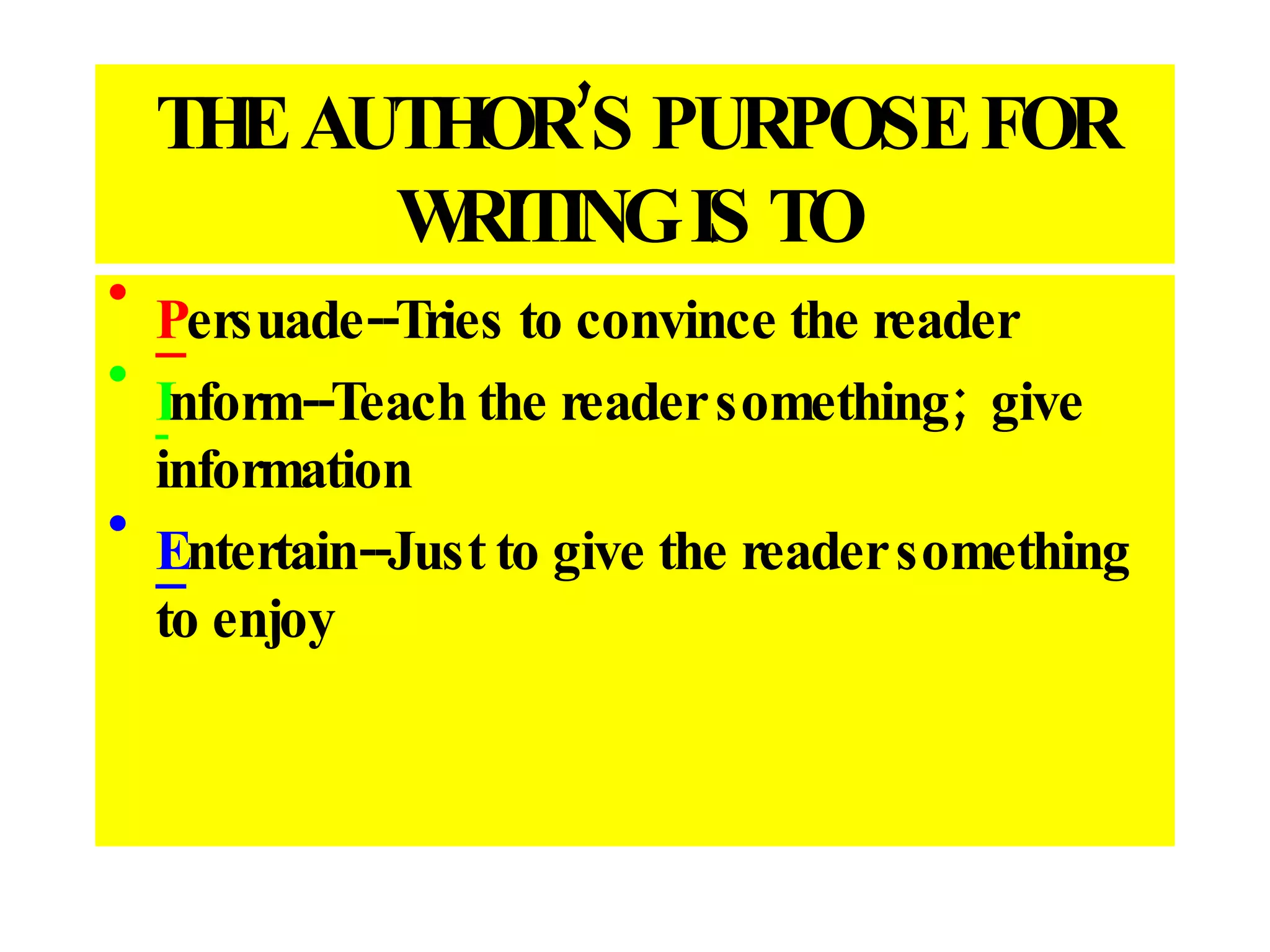Authors Purpose | PPT