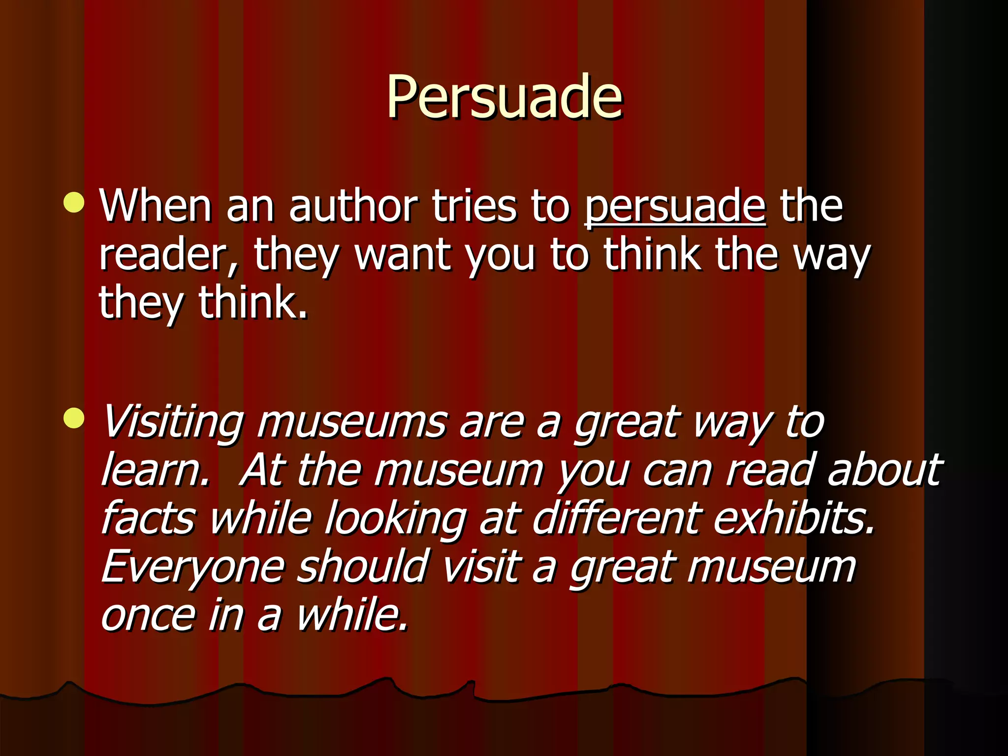 Author's purpose | PPT