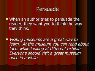 Author's purpose | PPT | Free Download