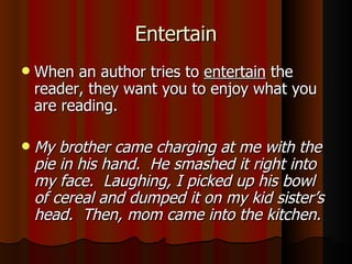 Author's purpose | PPT