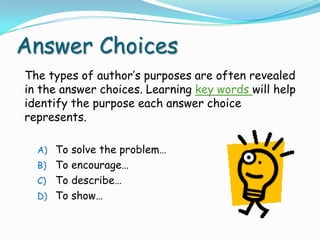 Author’s Purpose | PPTX