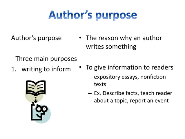 Authors purpose | PPT