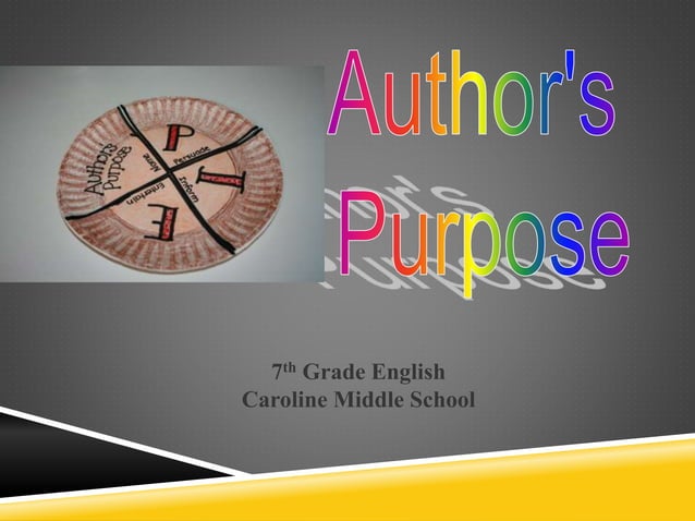 Author's Purpose | PPT