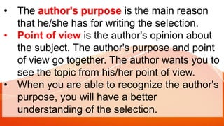 Author's Purpose | PPTX