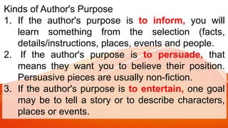 Author's Purpose | PPTX